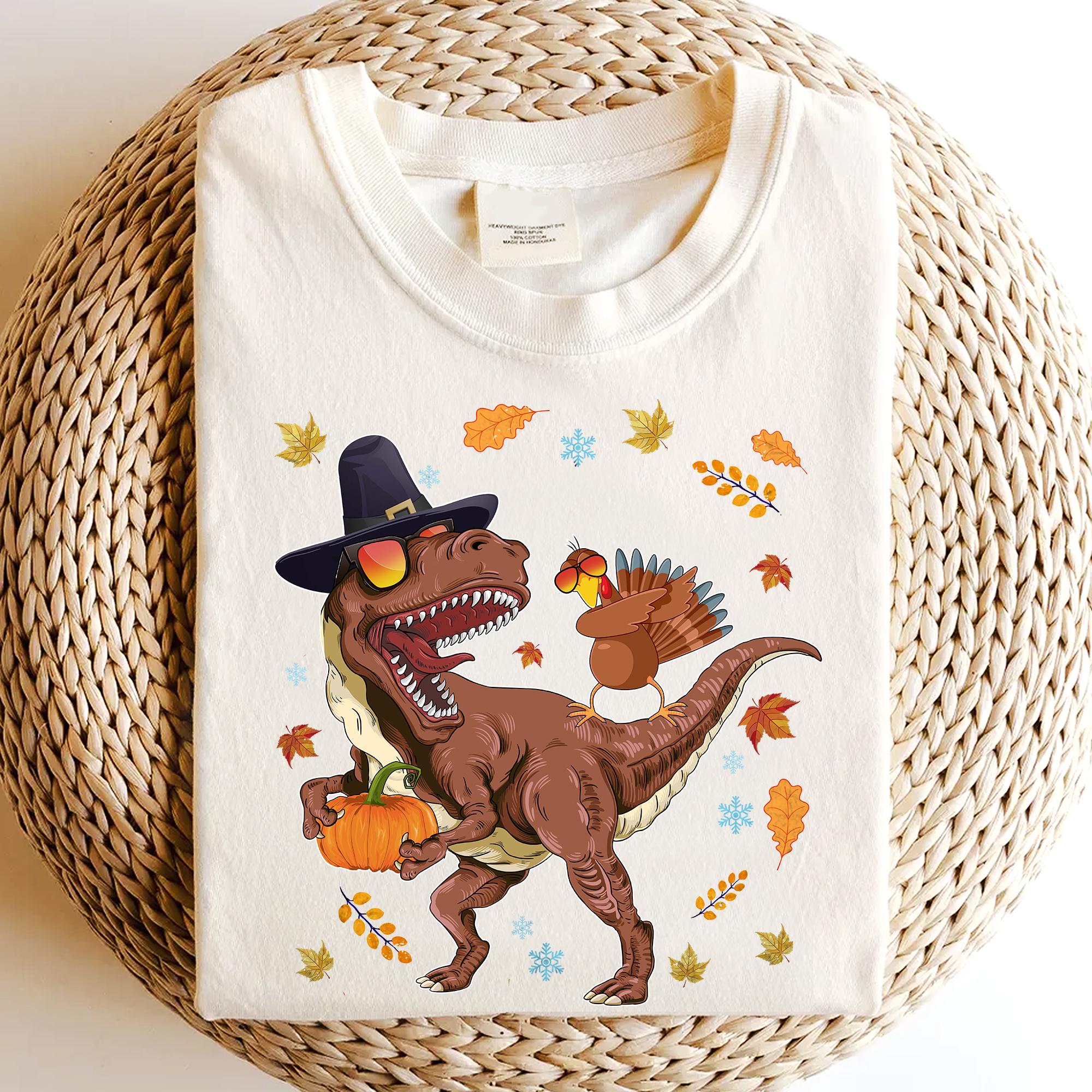 Funny Thanksgiving T-rex Dinosaur PNG: Turkeysaurus Rex Sublimation ...