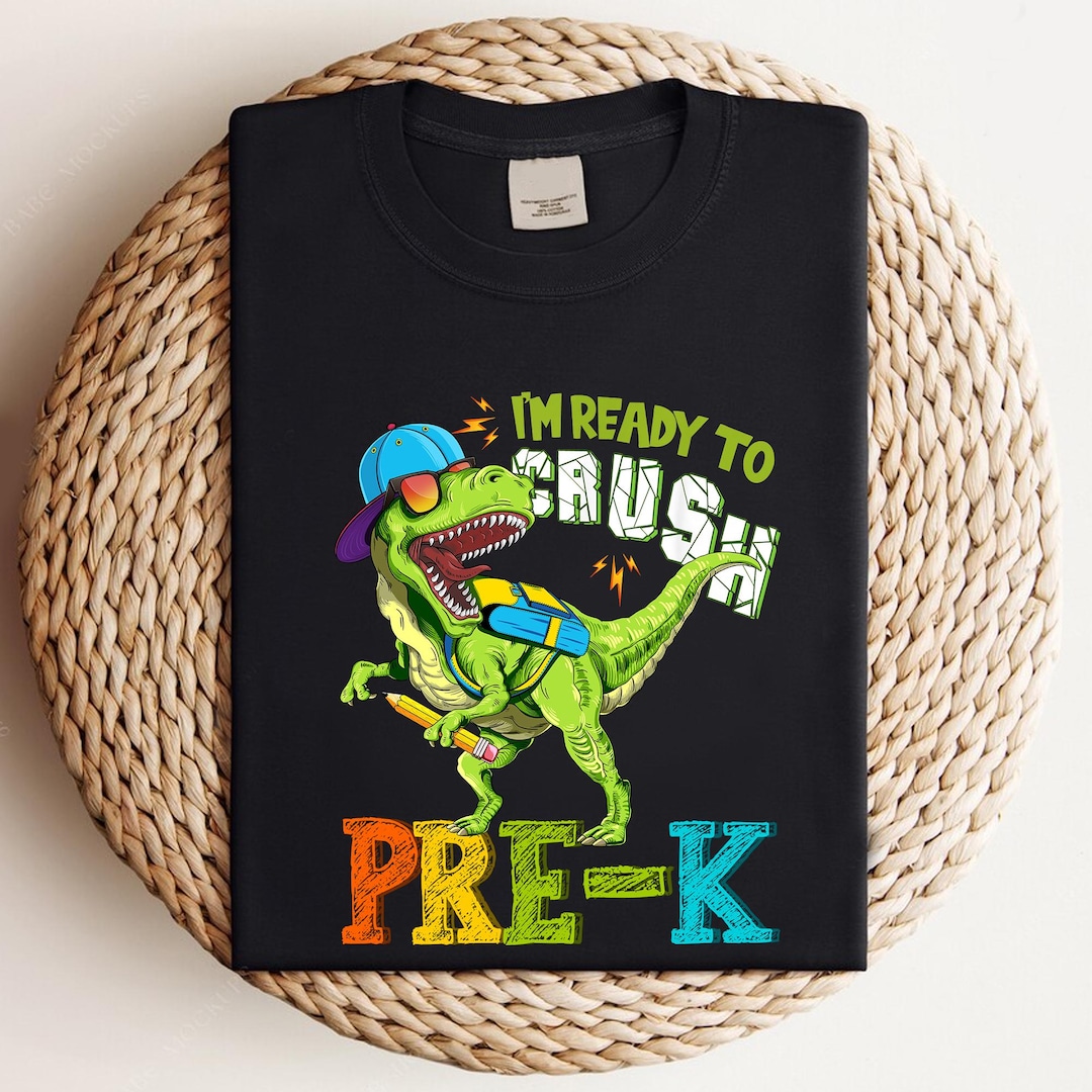 T-rex Back to School PNG: Preschool Dinosaur Design (digital Download ...