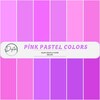 Red Pastel Colors Digital Paper, Floral Pattern Background, Seamless ...