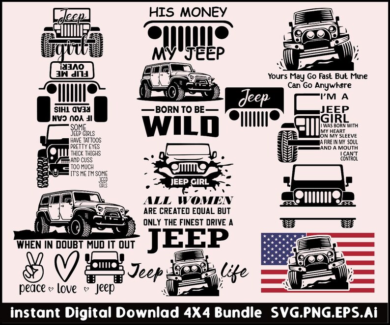 Off Road SVG Bundle: 4x4 Truck, Mud Life Clipart (digital Download ...