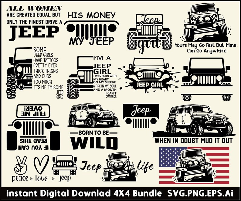 Off Road SVG Bundle: 4x4 Truck, Mud Life Clipart (digital Download ...