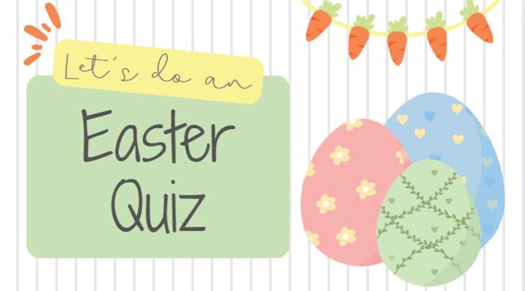 Easter Quiz - Editable Template - Etsy