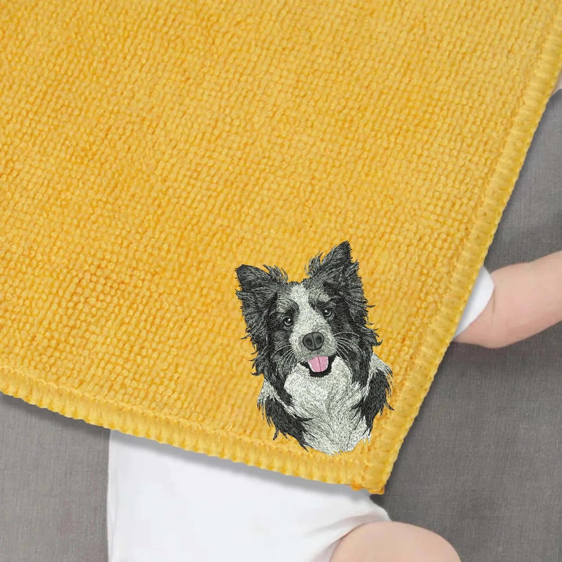 Border Collie Embroidery Design, Dog Machine Embroidery Pattern, Pet ...