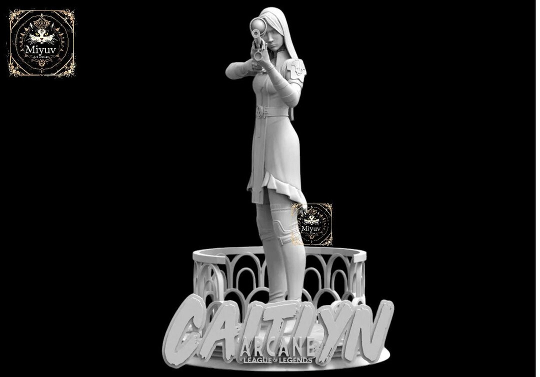 Caitlyn - Arcane STL, Printable Files, File for 3D Printing, Digital ...