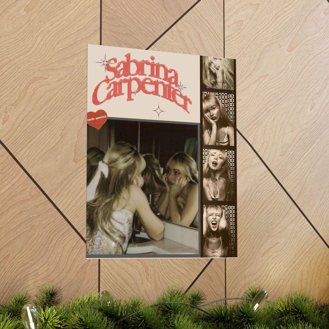 Sabrina Carpenter Matte Vertical Posters, Vintage Wall Art, Music Room ...