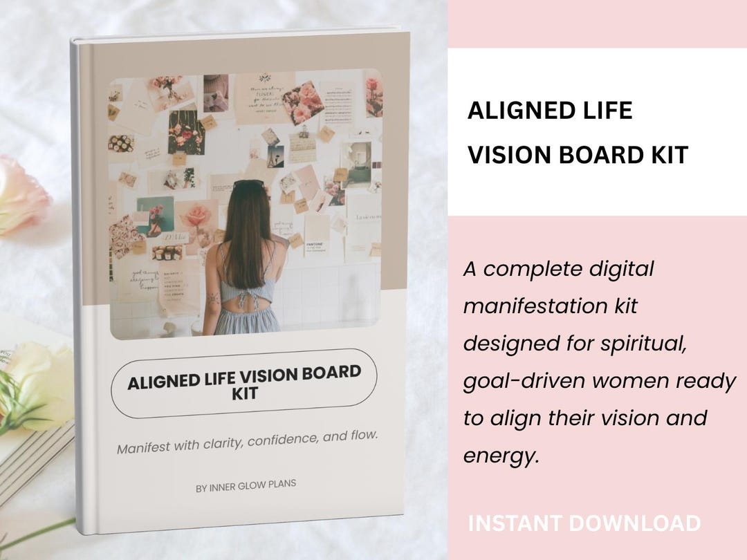 Aligned Life Vision Board Kit | Digital Planner + Canva Templates ...