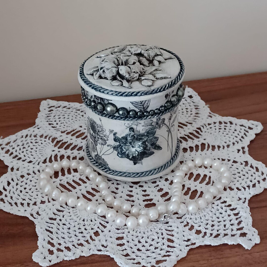 Handmade Jewelry Box, Vintage Style Keepsake - Etsy