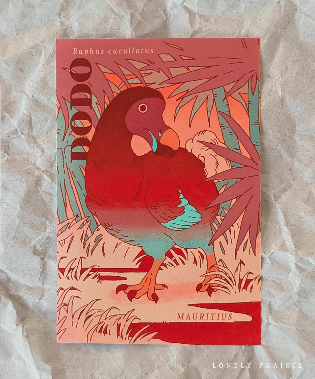 Extinct Dodo Mini-print - Etsy