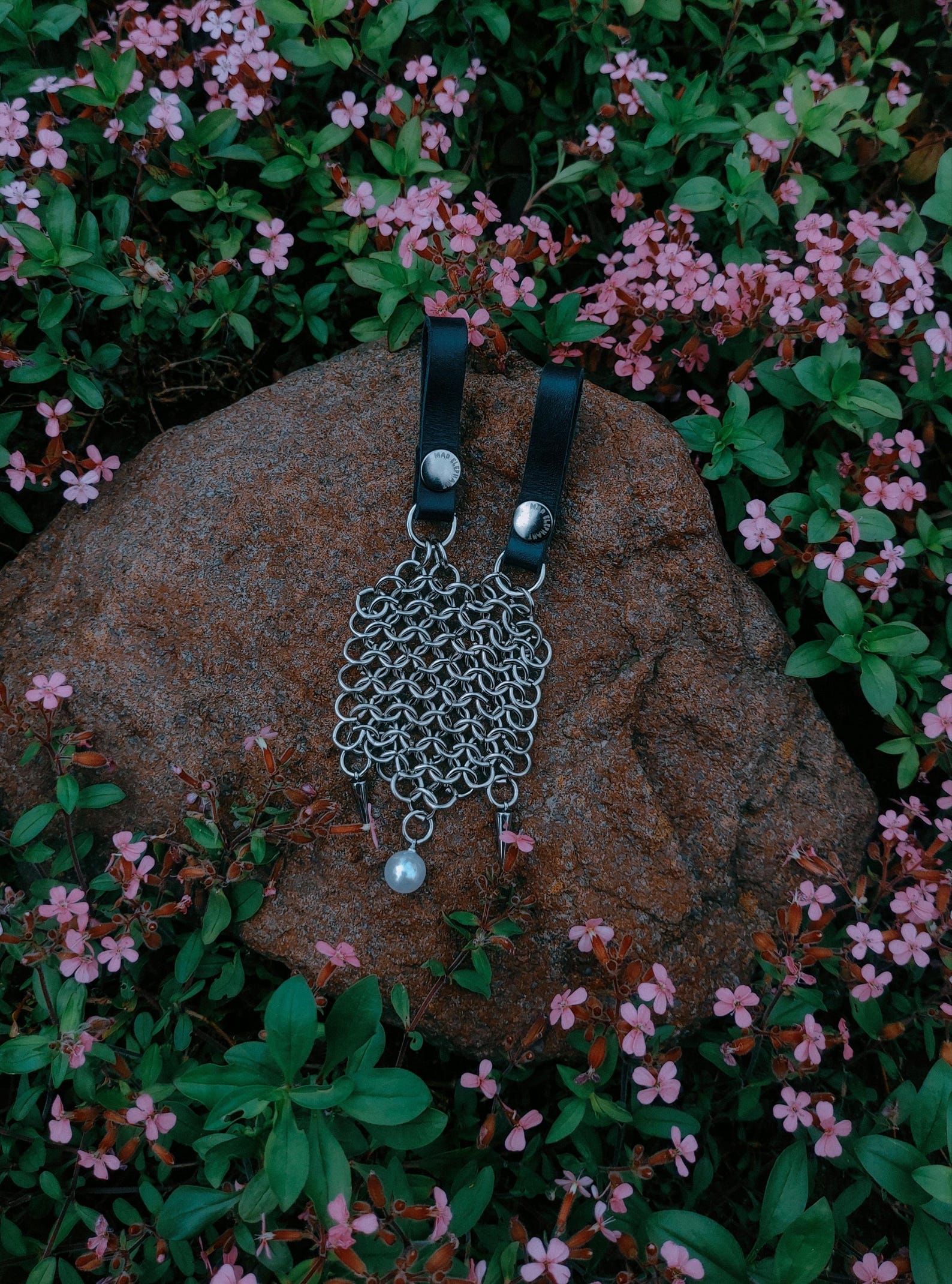 CHAINVEIL: Chainmail Belt Chatelaine Bag Decoration Accessory - Etsy