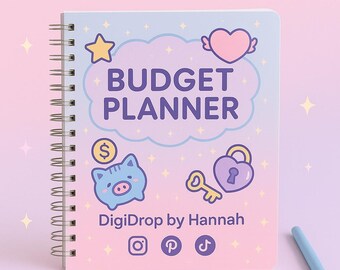 Editable Pastel Budget Planner | Printable Finance Tracker | Cute Money ...