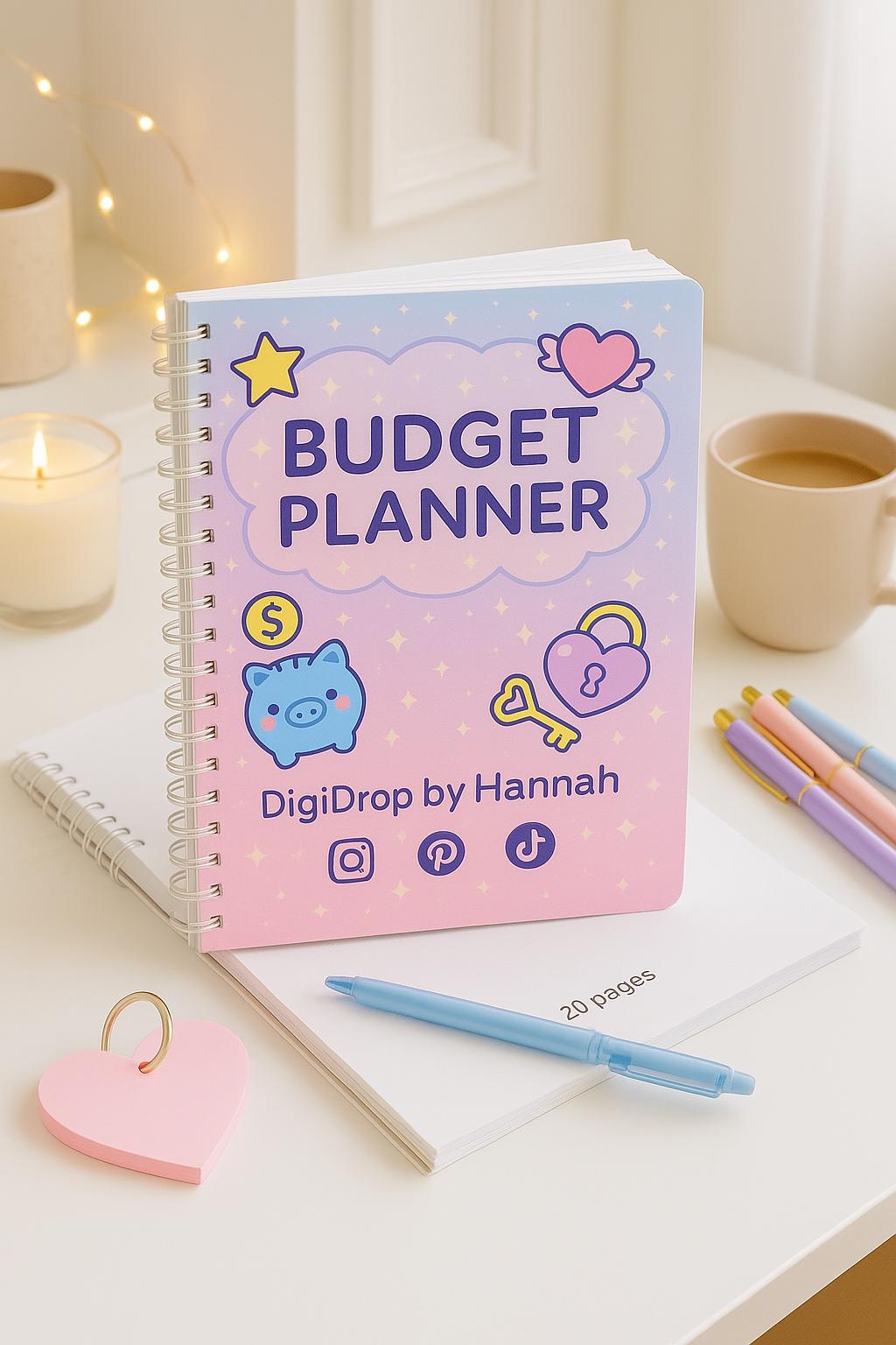 Editable Pastel Budget Planner | Printable Finance Tracker | Cute Money ...