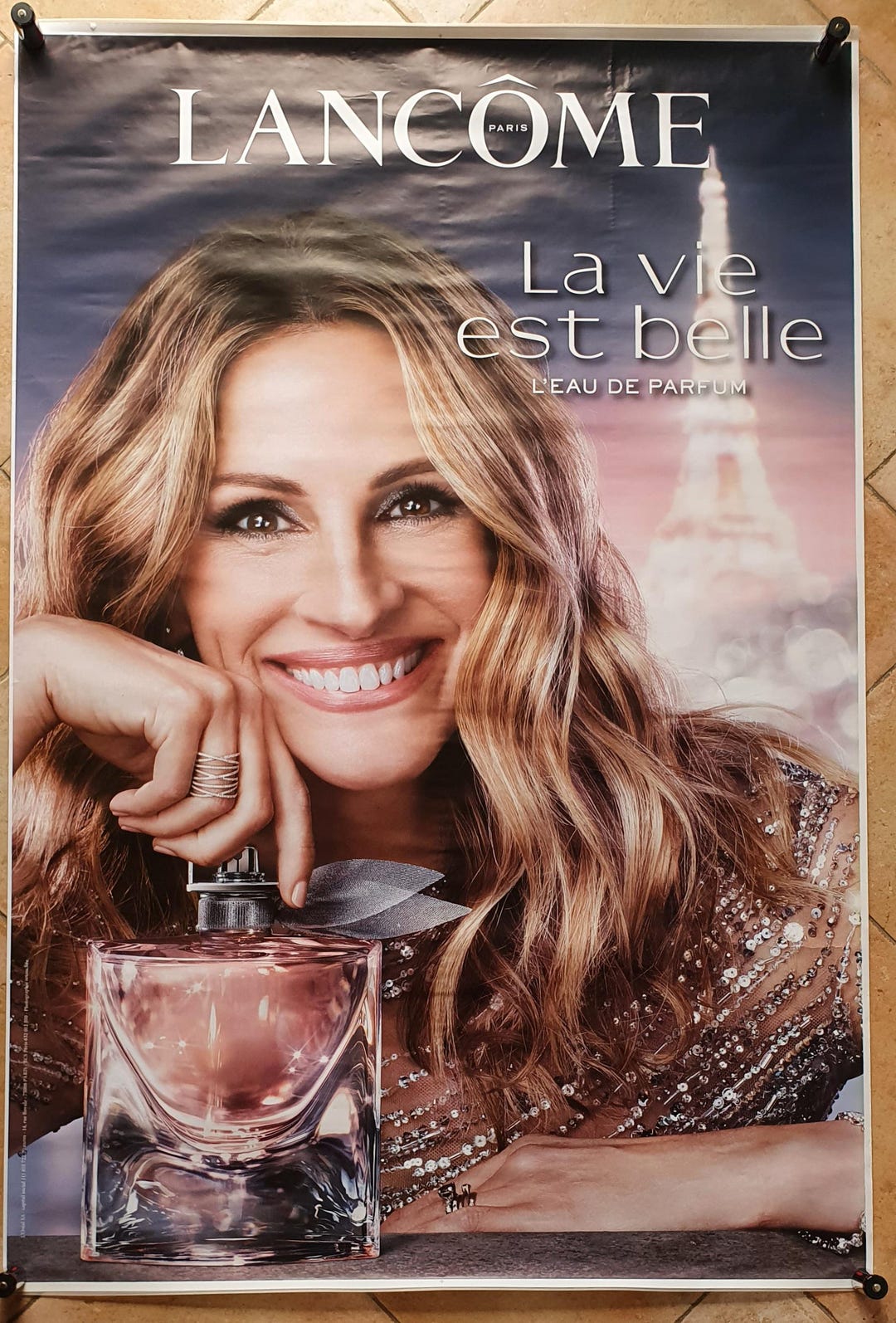 Poster 120 X 176 Lancome La Vie Est Belle Julia Roberts Rolled Up - Etsy