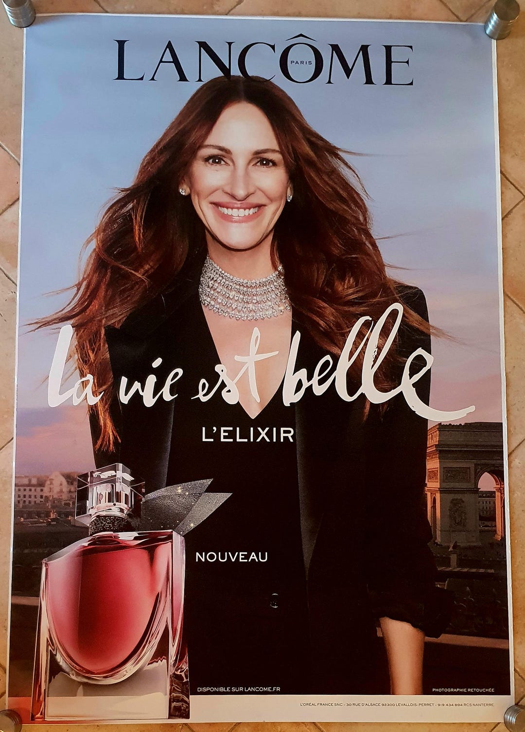 Wall Poster 120 X 176 Lancome La Vie Est Belle the Julia Roberts Elixir ...