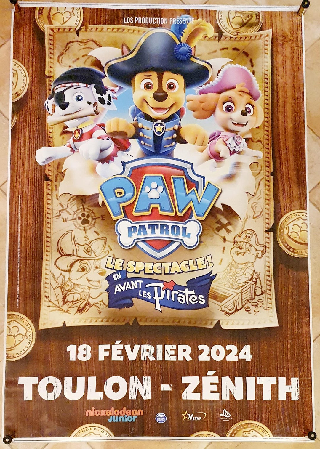 Paw Patrol Onward the Pirates Rolled up Wall Poster 120 X 176 - Etsy