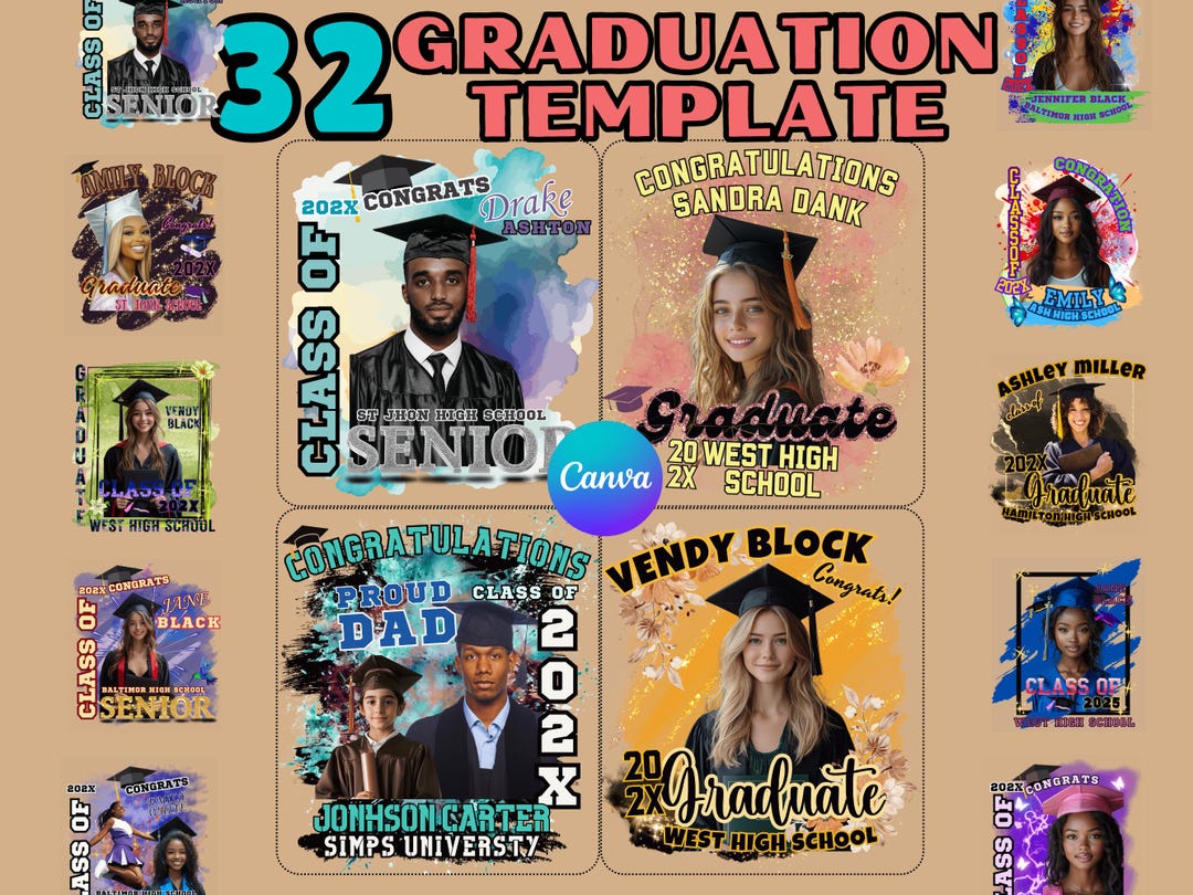 Senior Graduation Bootleg Shirt Template Class of 2025 Tshirts Family ...