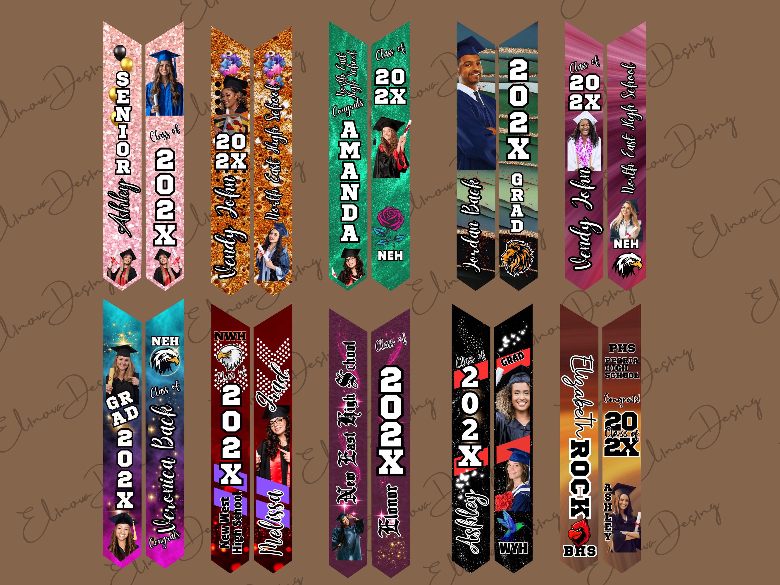 2025 Graduation Stole Template Canva PNG, Graduate Stole Template ...