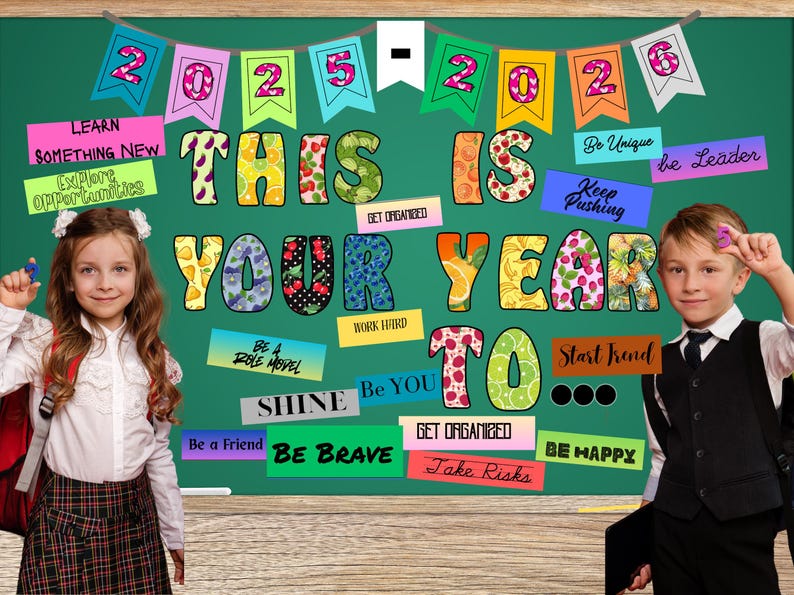 Welcome Back to School Bulletin Board Kit, This is Your Year 2025 ...