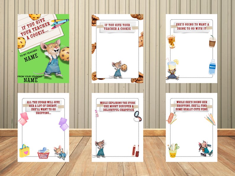 Teacher Cookie Book Template: Printable End of Year Gift (canva Pro ...