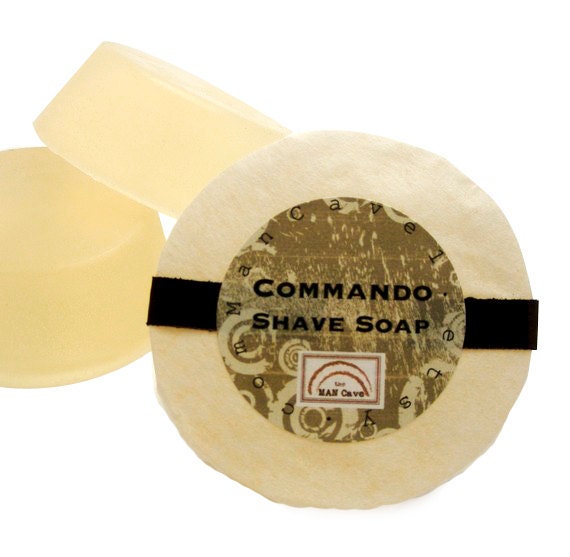 SHAVE Soap COMMANDO Unscented With Bentonite Clay and Shea | Etsy
