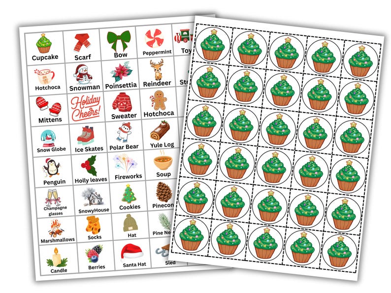 Printable Happy Holidays Bingo Cards | 30 Holiday Bingo Cards | Fun ...