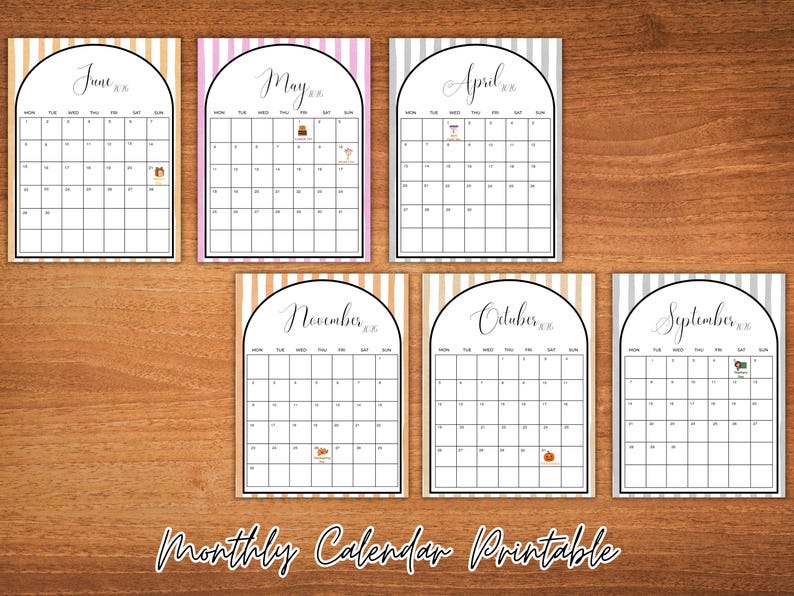Editable 2026 Monthly Calendar | Cute Printable Kids Planner ...