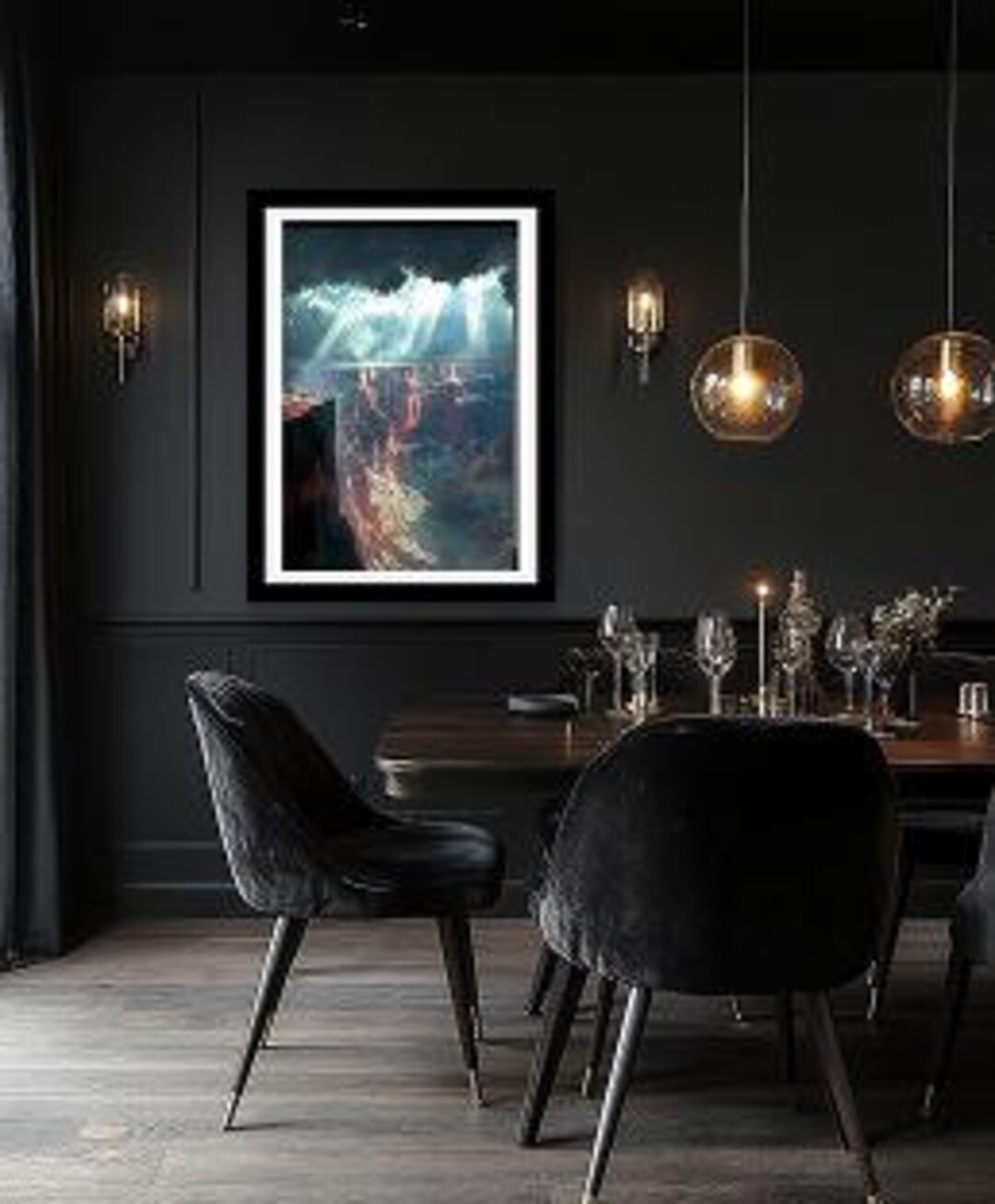 Storm Over Canyon | Printable Digital Wall Art | A Dramatic Storm Over ...