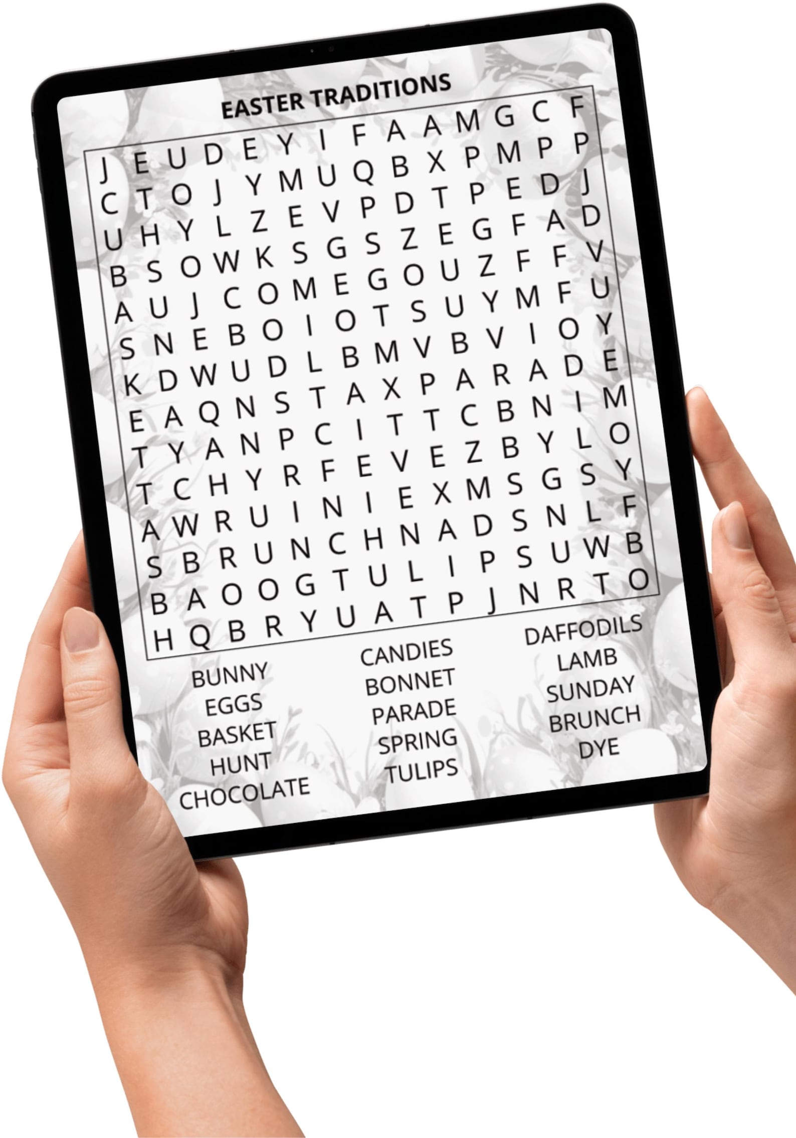 Large Print Easter Word Search Puzzles | Fun Brain Teaser for Teens ...