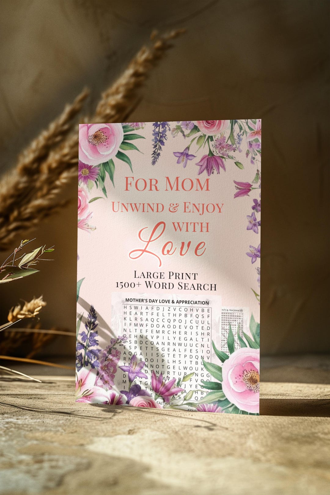 Large Print Word Search for Moms Grandmothers & Mother Figures: 70 ...