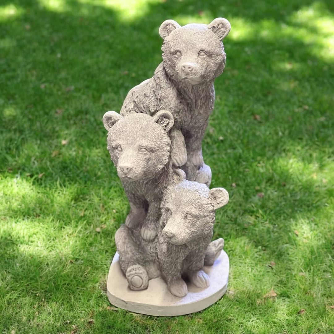 Three Bears, Yard Statue, Brothers Bears, Garden Animals, Bears ...