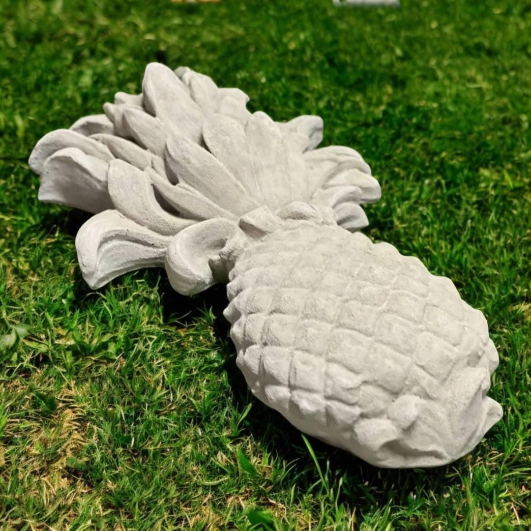 Pineapple Figure, Wall Hanging, Stone Pineapple, Backyard Statue ...