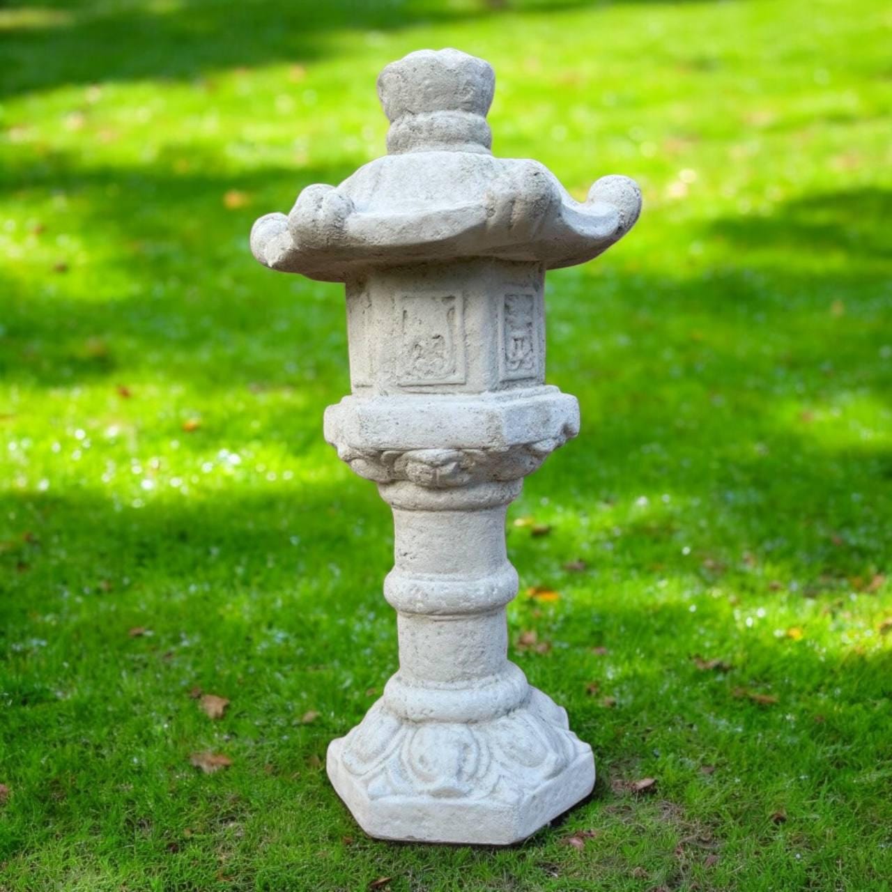 Pagoda Statue, Cement Figure, Asian Figurine, Oriental Style, Lantern ...