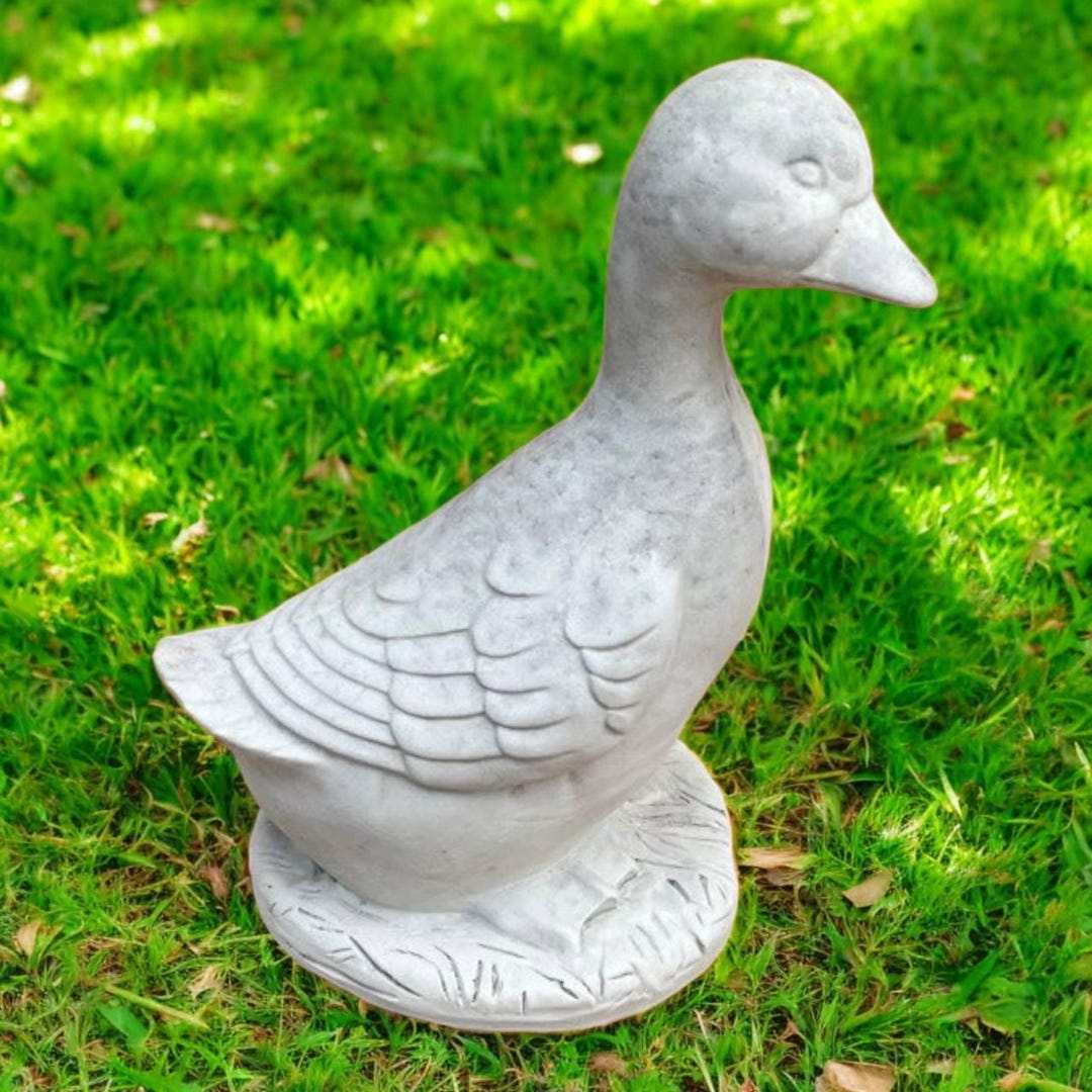 Rubber Ducky, Yard Statue, Duckling Sculpture, Cement Goose, Farmhouse ...