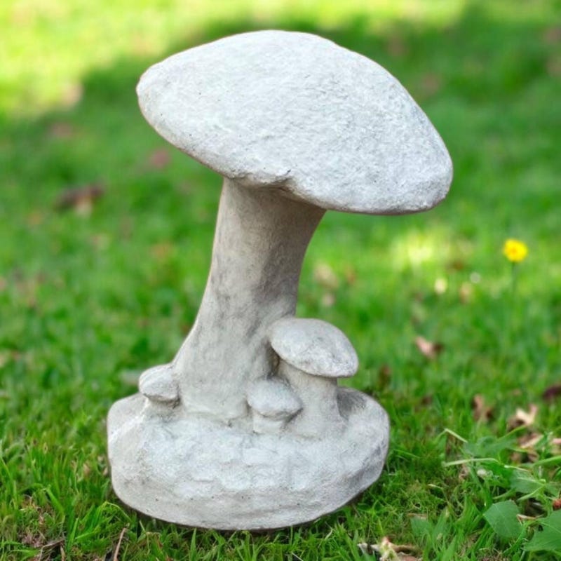 Toadstool Stone Statue - Etsy