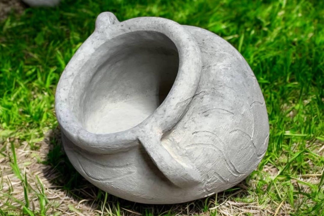 Planter Pot, Garden Statue, Squat Pot, Outdoor Figure, Flowers Planter ...