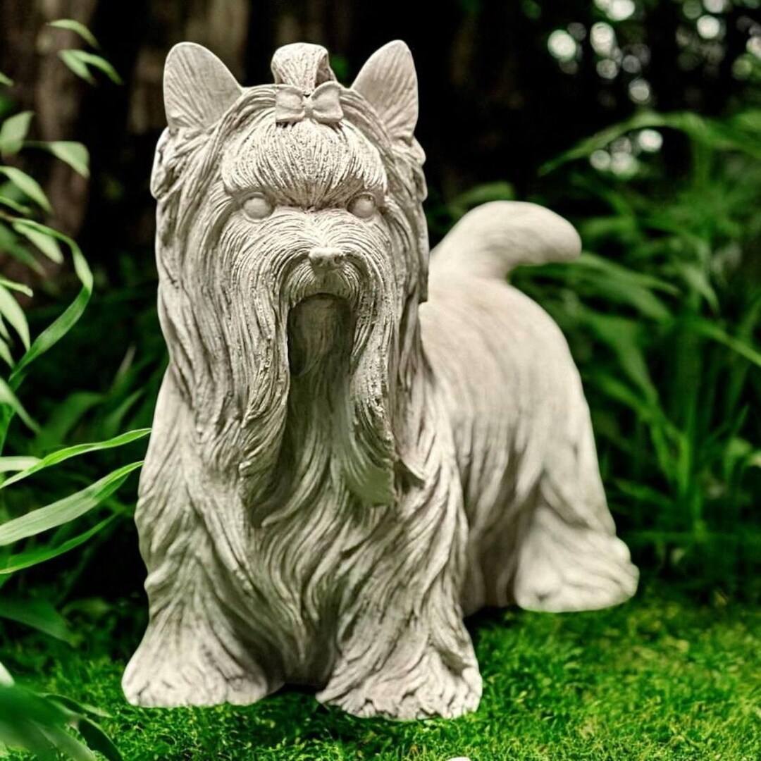 Yorkie Statue, Garden Dog, Yorkie Memorial, Stone Sculpture, Yorkshire ...
