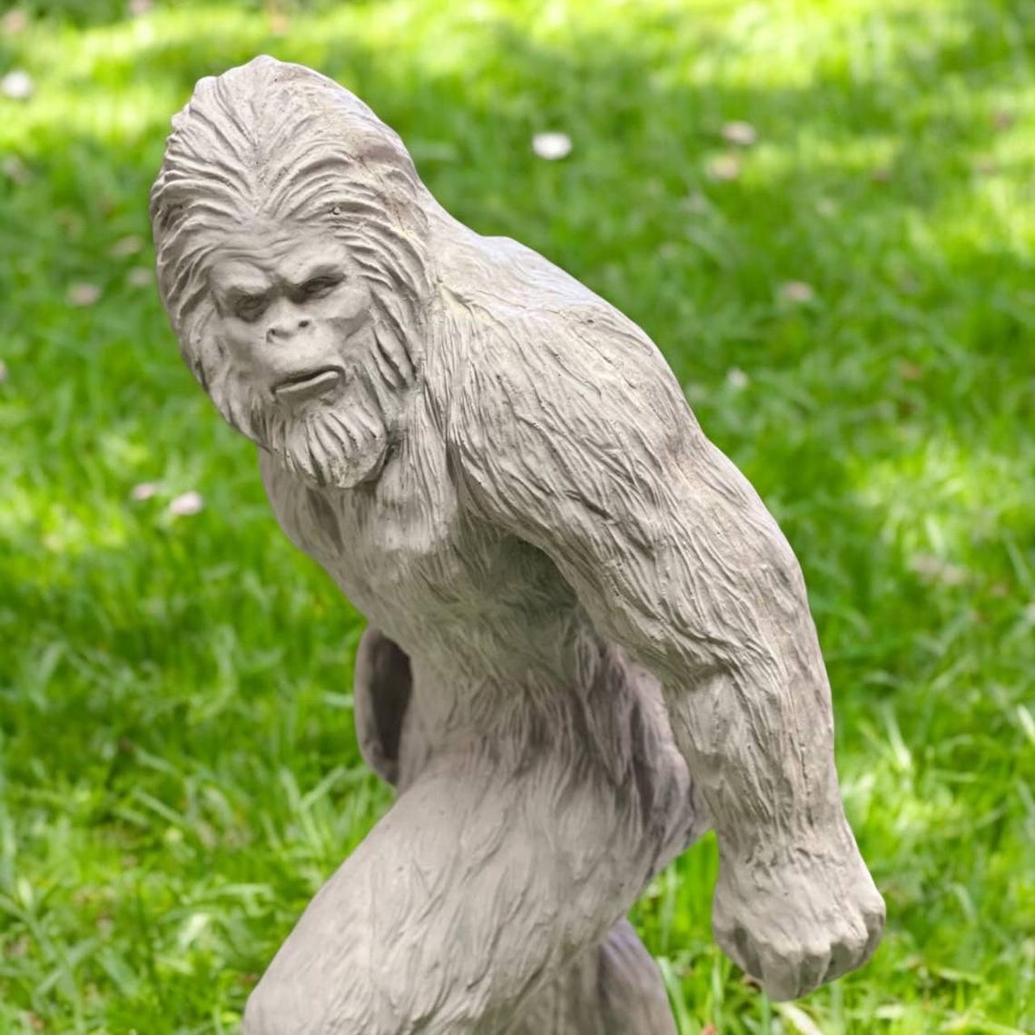 Walking Bigfoot, Outdoor Figure, Stone Bigfoot, Large Snowman, Cement ...
