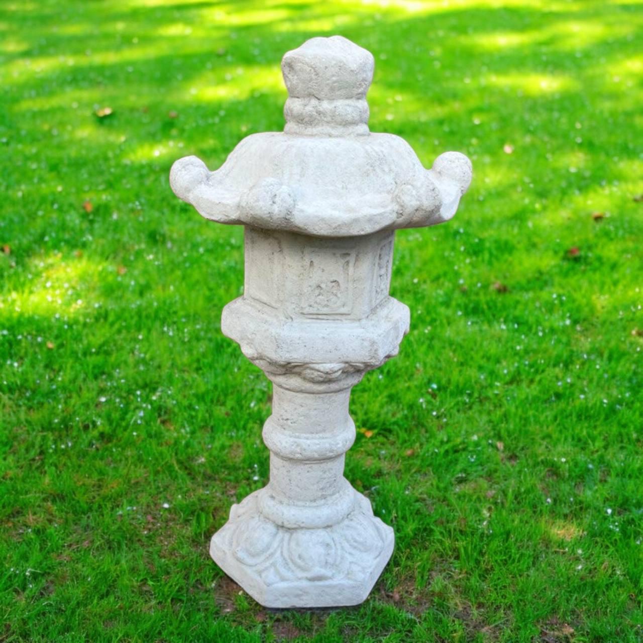 Pagoda Statue, Cement Figure, Asian Figurine, Oriental Style, Lantern ...