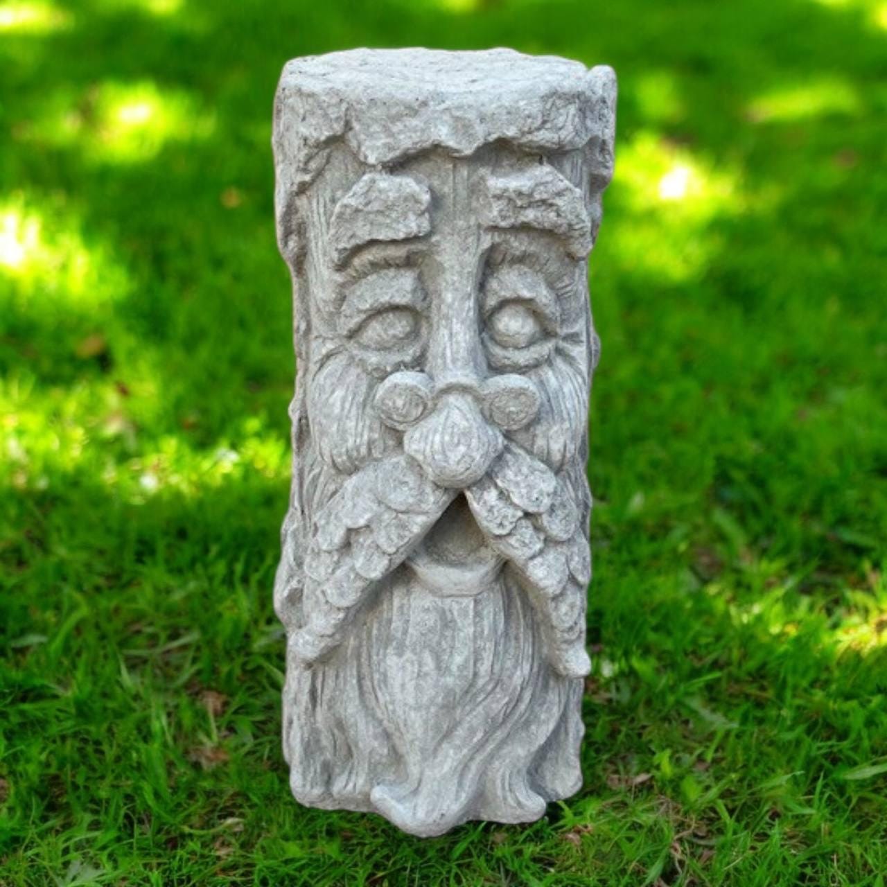Tree Statue, Face Sculpture, Man Face, Stone Art, Garden Face, Patio ...