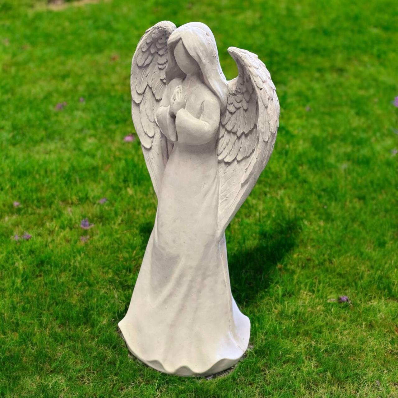 Faceless Angel, Girl No Face, Garden Statue, Stone Memorial, Cement ...