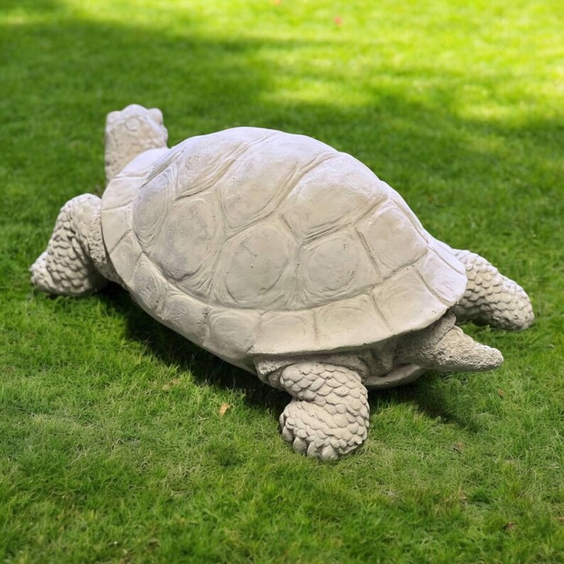 Stone Turtle, Garden Figure, Cement Art, Detailed Turtle, Wild Animal ...