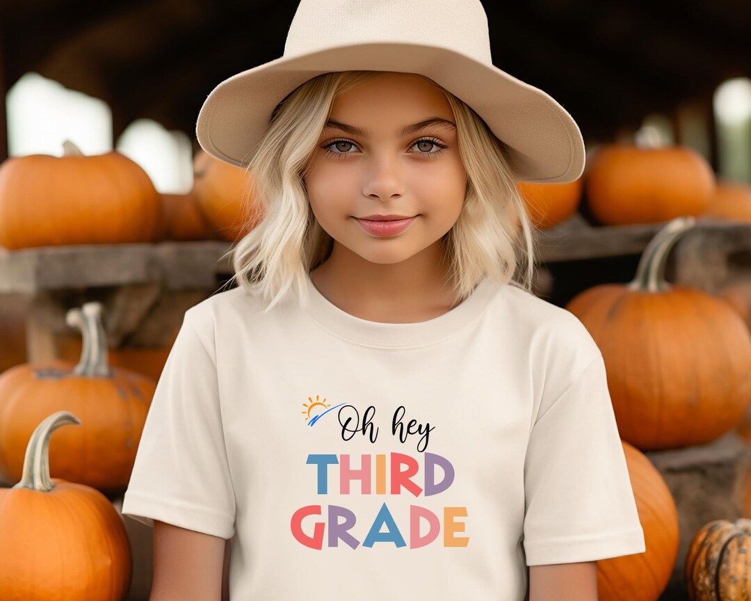 Oh Hey Third Grade Shirt: Back to School Student Tee - Etsy