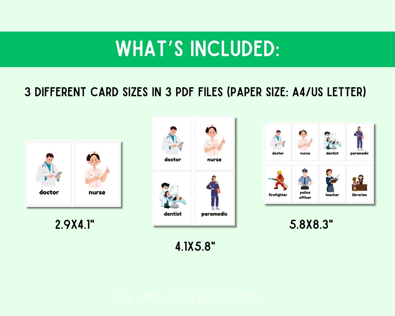 Occupations Flashcards, Community Helpers Flashcards, Jobs for Kids ...
