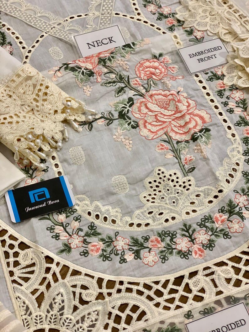 Pakistani Indian Women Custom Stitch Dress, MARIA B Collection ...
