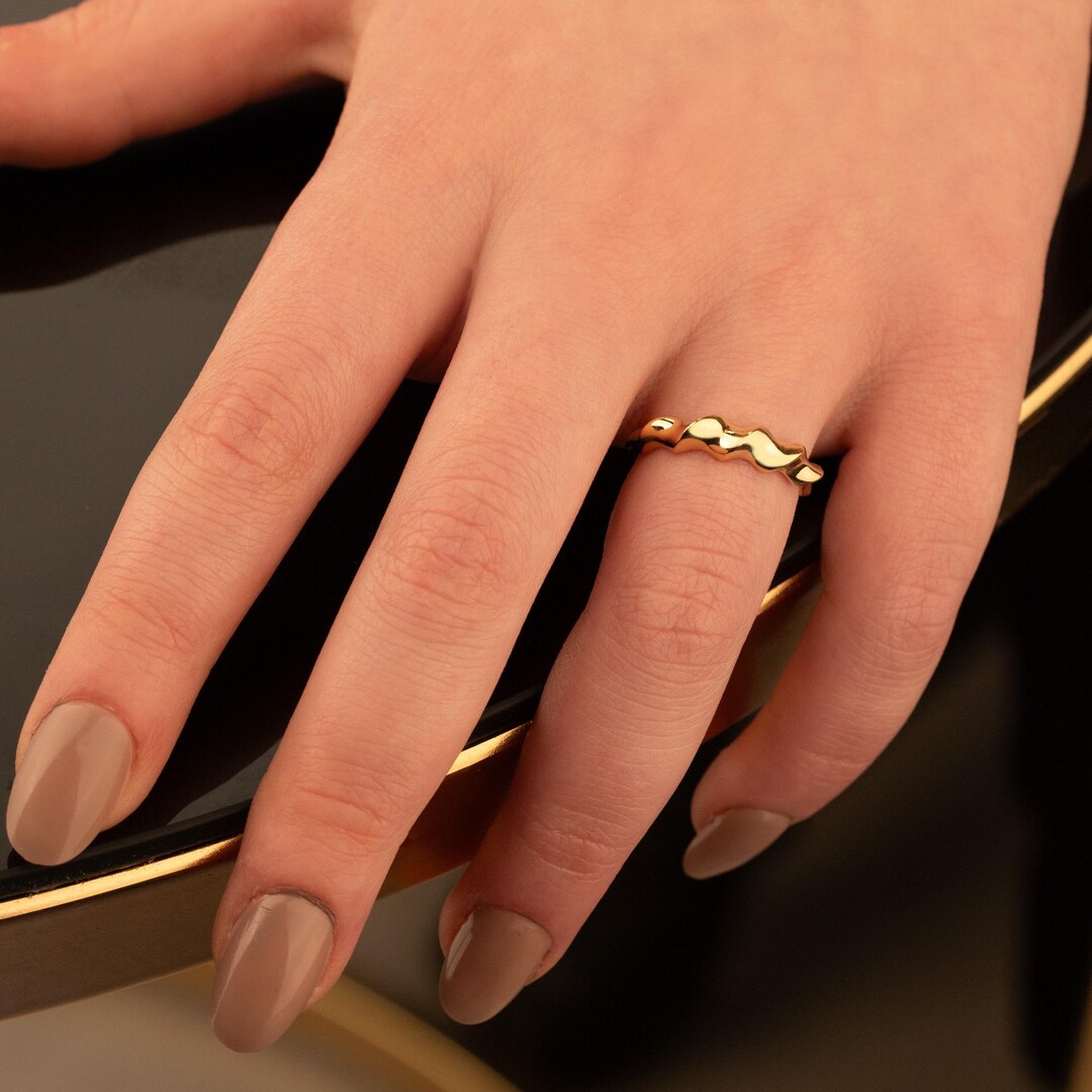 Braided Ring,dome Ring,breast Milk Ring,twisted Ring,dainty Ring,gold ...