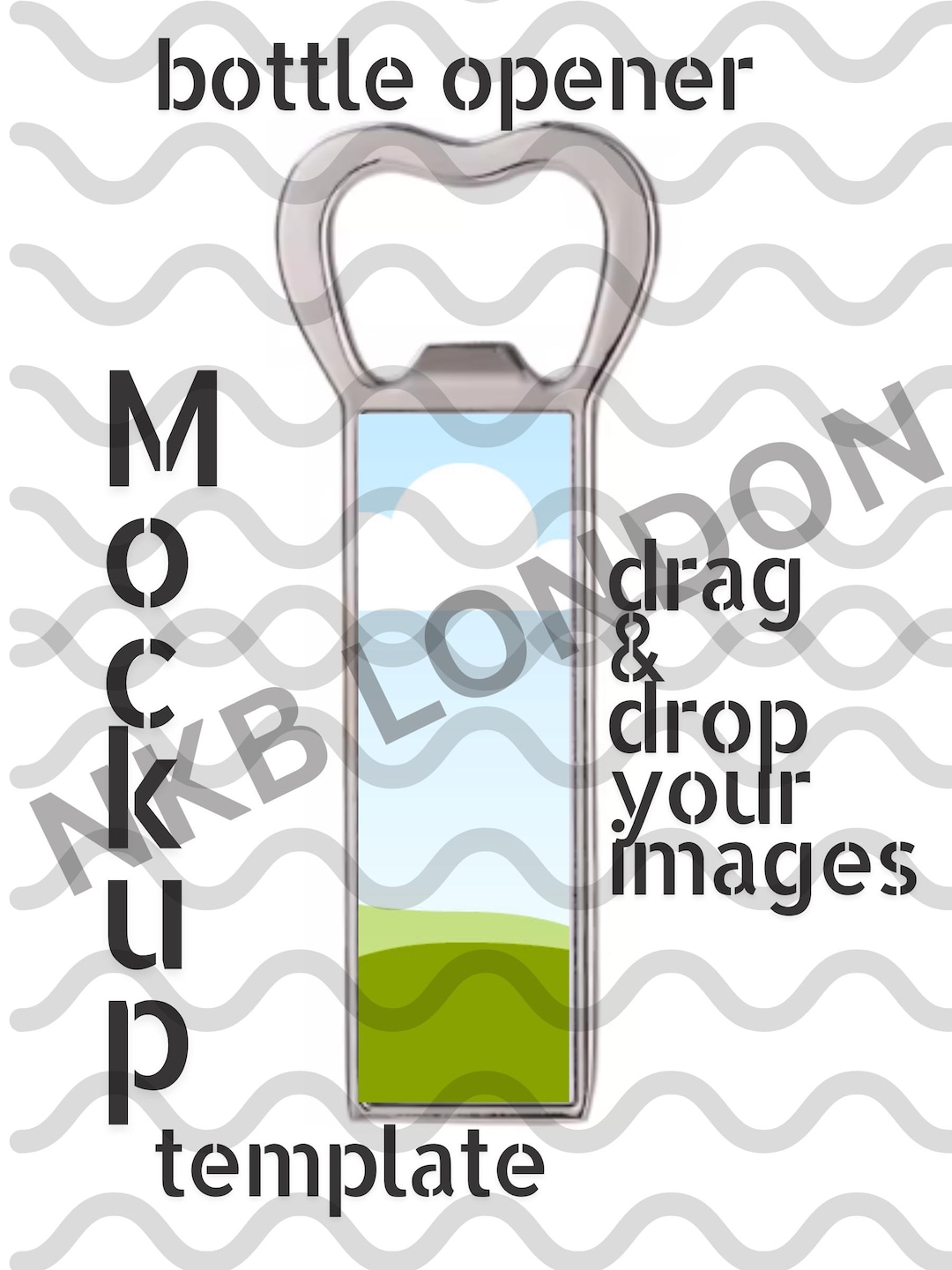Metal Bottle Opener Mockup Template | Canva Editable Digital Download ...