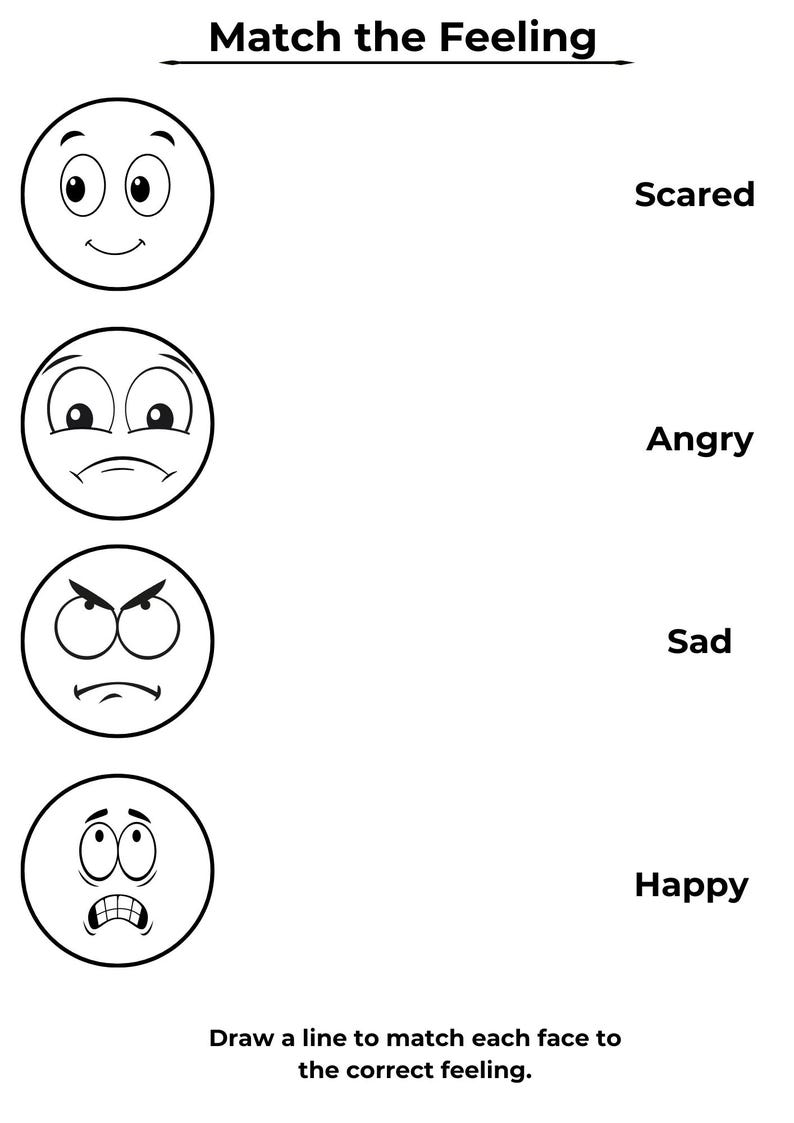 Feelings and Emotions Worksheets,social Skills Activities,autism ABA ...