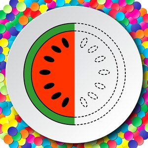 Fun Food Dot Coloring Pages for Kids,printable PDF Art,ages 3–8 - Etsy