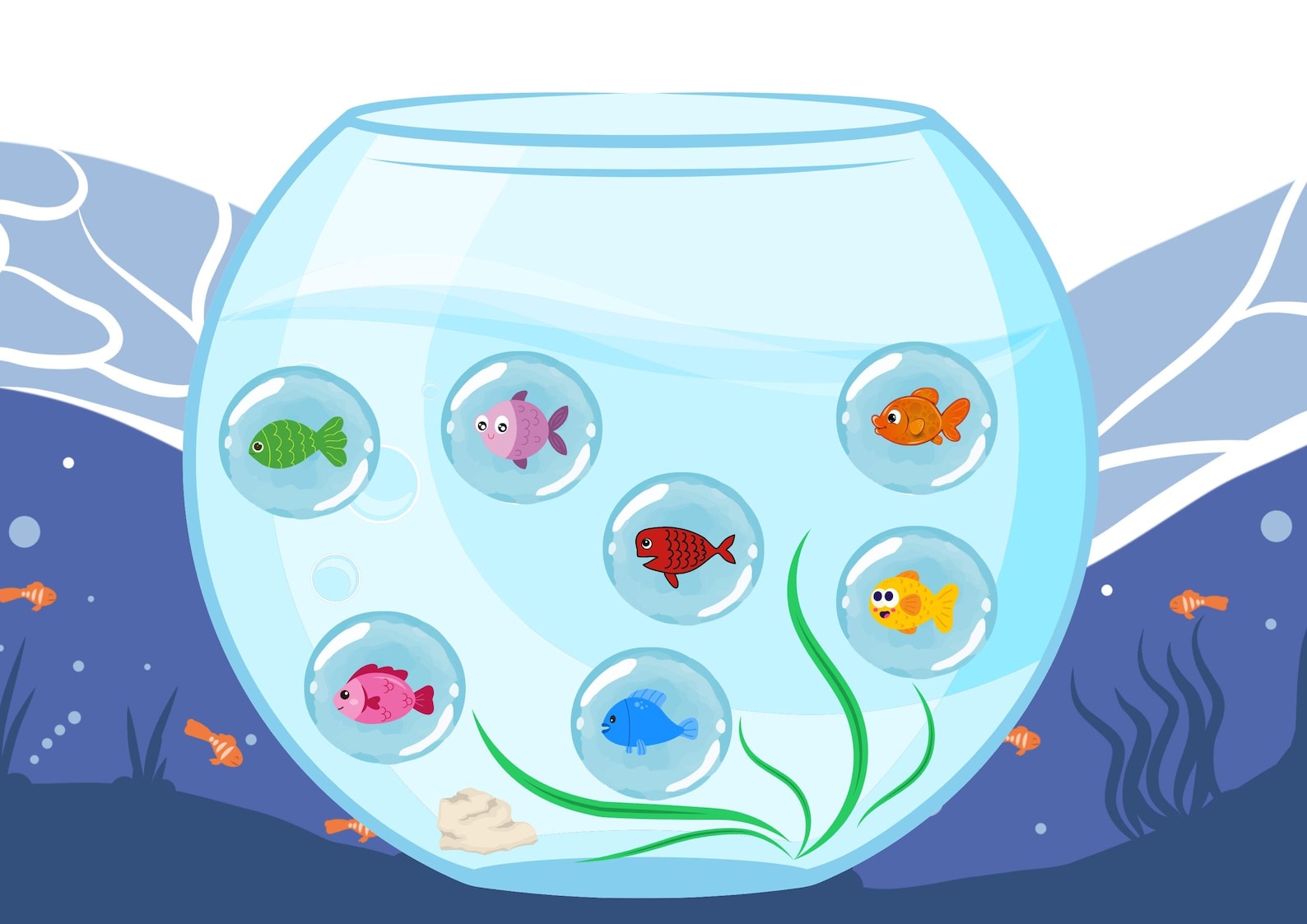 Aquarium Fish Cut and Paste Activity,printable Craft for Kids,ages 3–8 ...