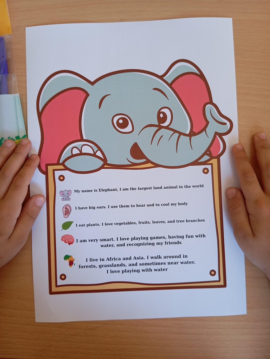 Animal Learning Pack,printable Animal Facts and Names Worksheets, Kids ...