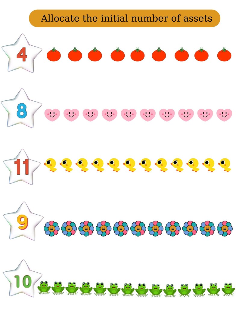 Number Sorting Math Activity: Fun Learning Printable (A4/US Letter PDF ...